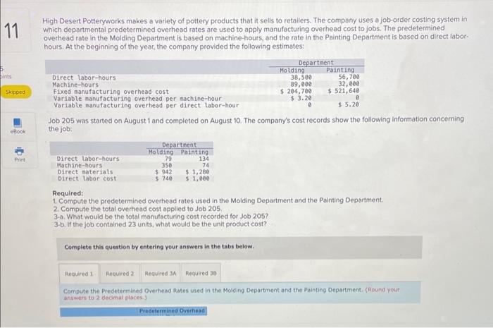 Solved what is required 1, required 2, required 3A, and | Chegg.com