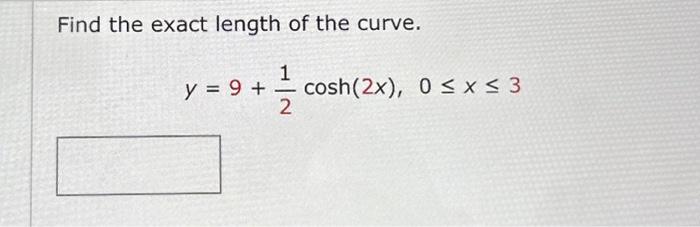 Solved Find the exact length of the curve. | Chegg.com