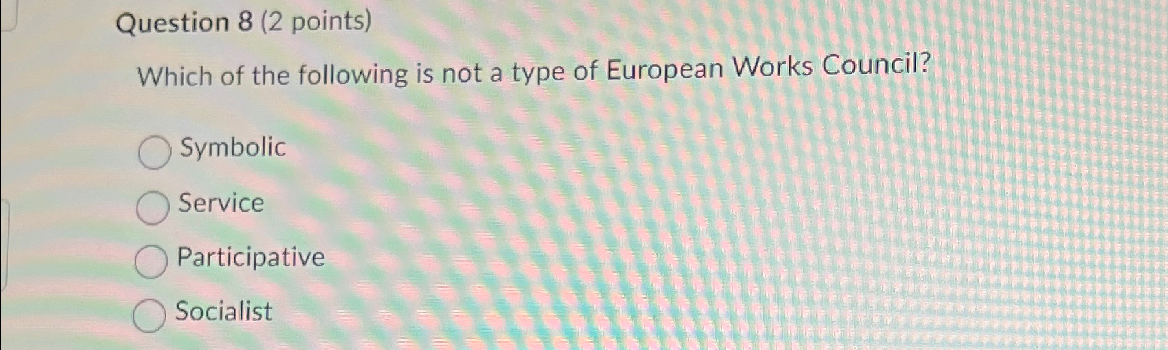 Solved Question 8 (2 ﻿points)Which of the following is not a | Chegg.com