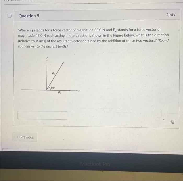 Solved Where F1 stands for a force vector of magnitude 33.0 | Chegg.com