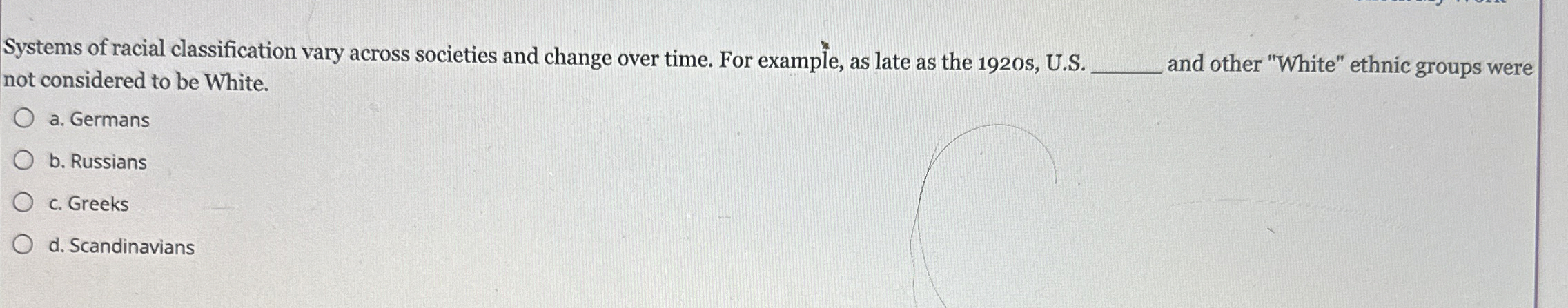 Solved Systems of racial classification vary across | Chegg.com