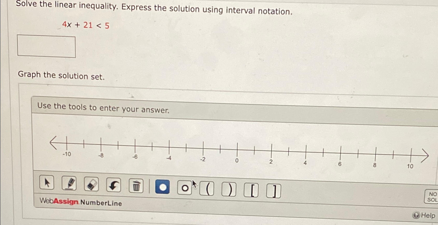 Solved Solve the linear inequality. Express the solution | Chegg.com