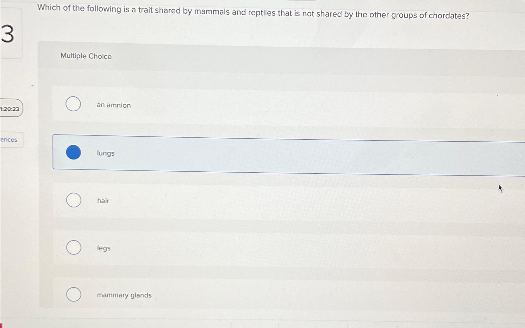 Solved Which of the following is a trait shared by mammals | Chegg.com