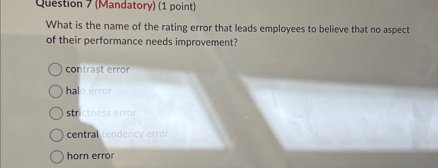 Solved Question 7 (Mandatory) (1 ﻿point)What is the name of | Chegg.com