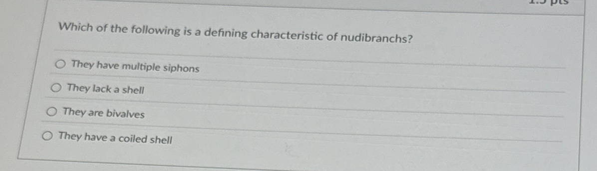 Solved Which of the following is a defining characteristic | Chegg.com