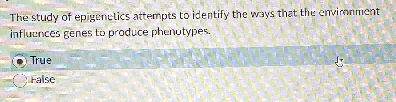 Solved The study of epigenetics attempts to identify the | Chegg.com