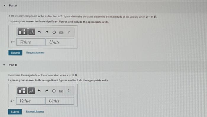 Solved A particle moves along the curve y=x−(x2/400), where | Chegg.com