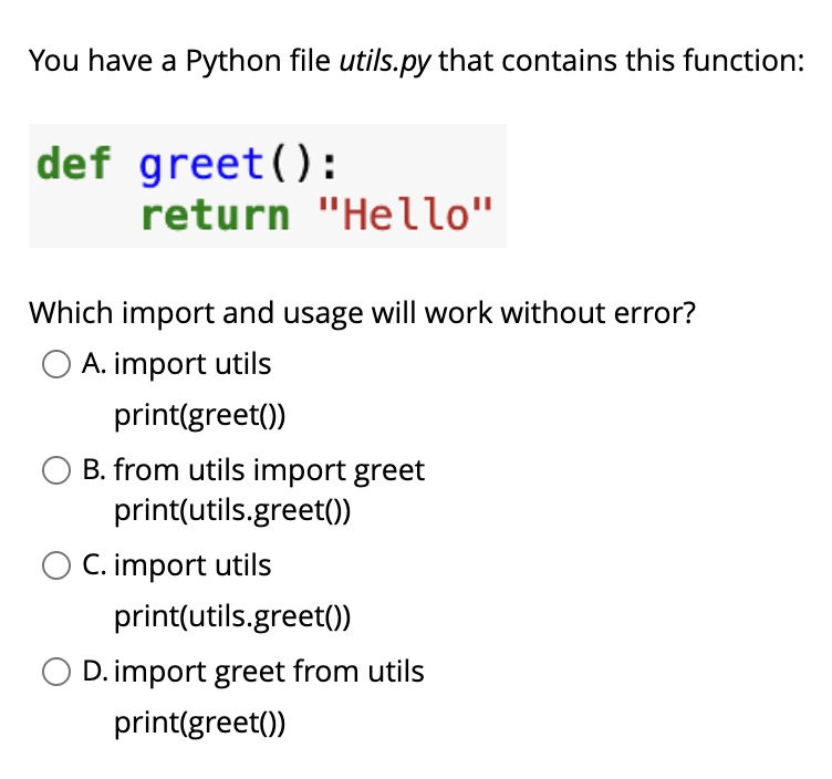 Solved You have a Python file utils.py that contains this | Chegg.com