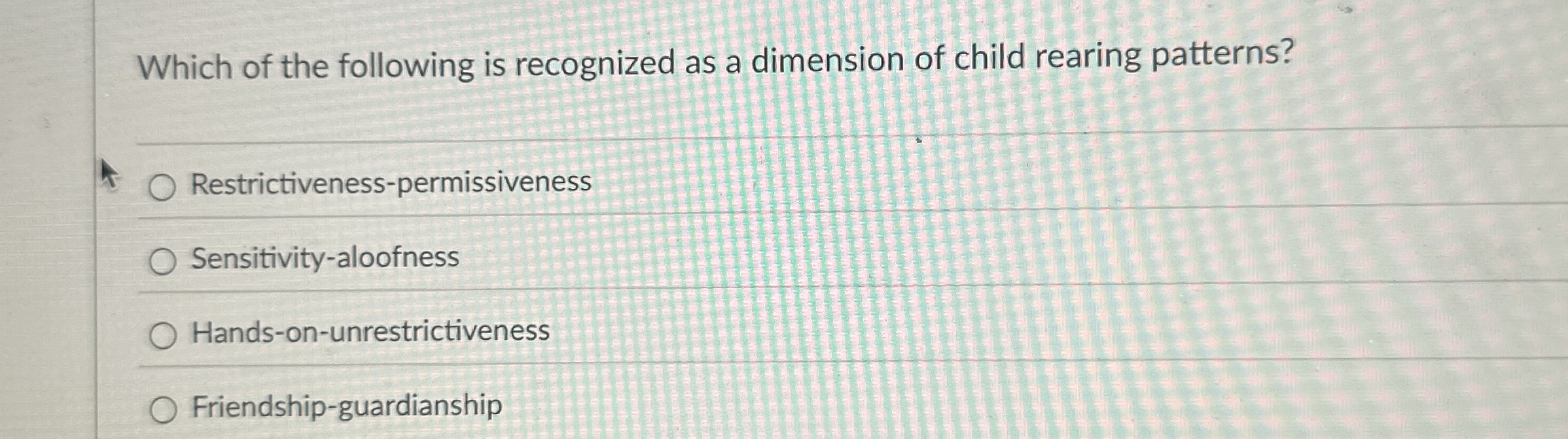 Solved Which of the following is recognized as a dimension | Chegg.com