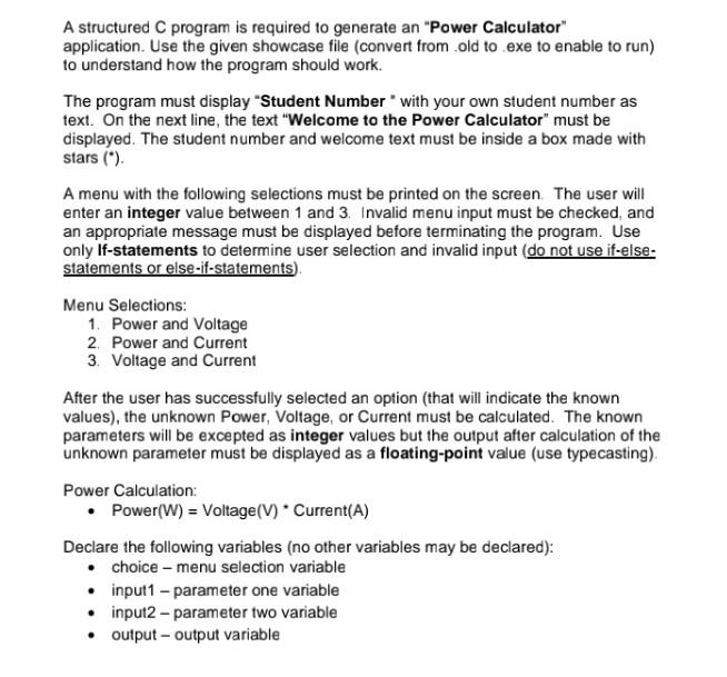 Solved A structured C program is required to generate an | Chegg.com
