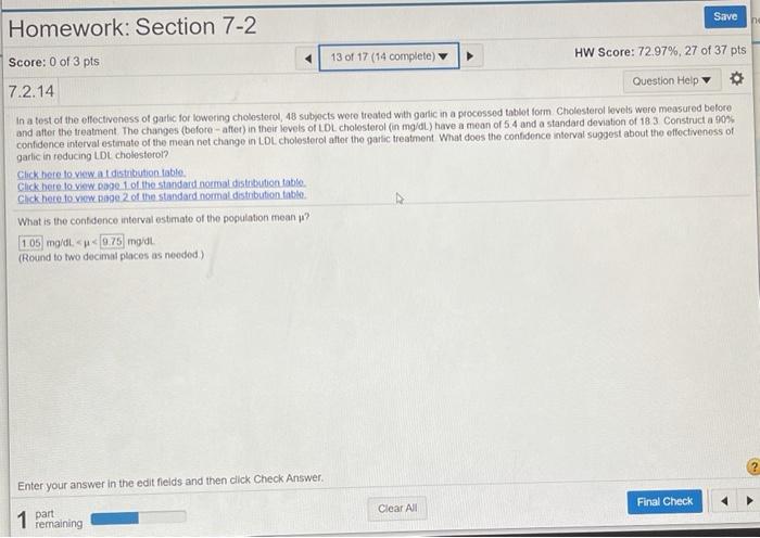 Solved Save n Homework: Section 7-2 Score: 0 of 3 pts 13 of | Chegg.com Solved Save n Homework: Section 7-2 Score: 0 of 3 pts 13 of | Chegg.com
