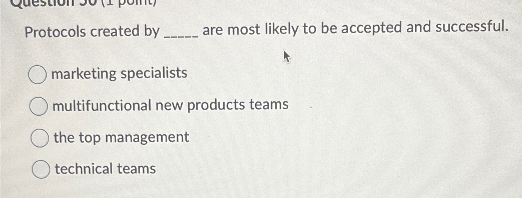 Solved Protocols created by are most likely to be accepted | Chegg.com