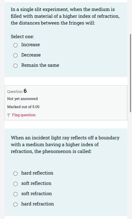 Solved In a two-slits interference pattern, the location of | Chegg.com