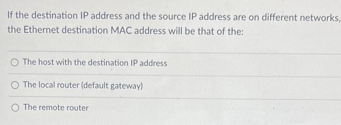 Solved A switch that receives an Ethernet frame with a | Chegg.com