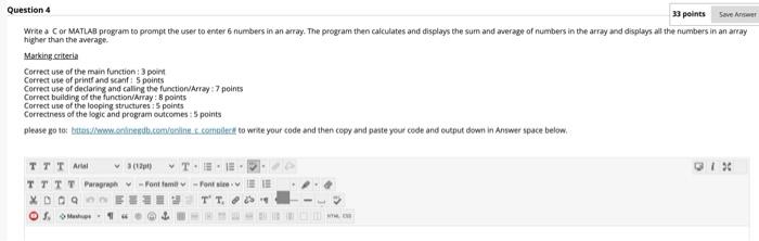 Solved Question 4 33 Points Save Write A Cor Matlab Program 7488