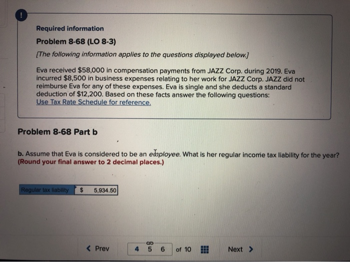 Solved Required information Problem 8-68 (LO 8-3) [The | Chegg.com