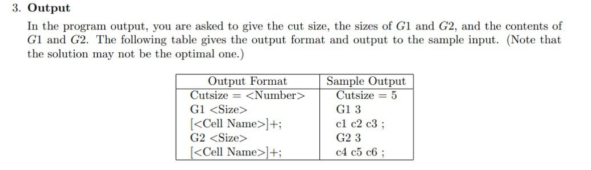 Solved OutputIn the program output, you are asked to give | Chegg.com