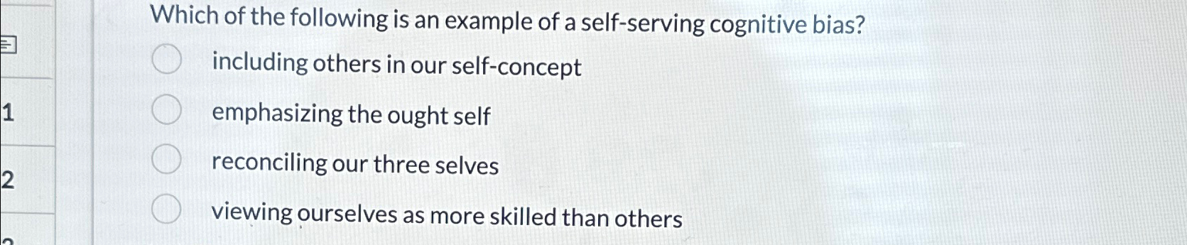 Solved Which of the following is an example of a | Chegg.com