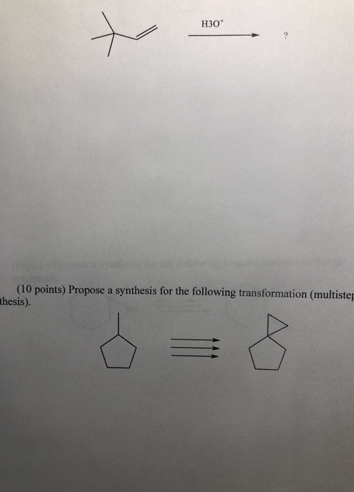 Solved propose a mechanism by predicting the Product of the | Chegg.com