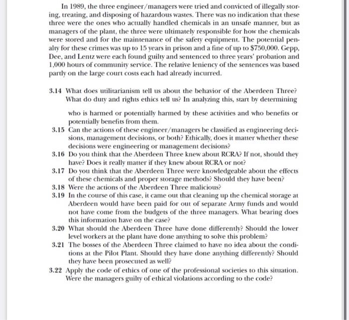 Solved The Aberdeen Three The Aberdeen Three is one of the | Chegg.com