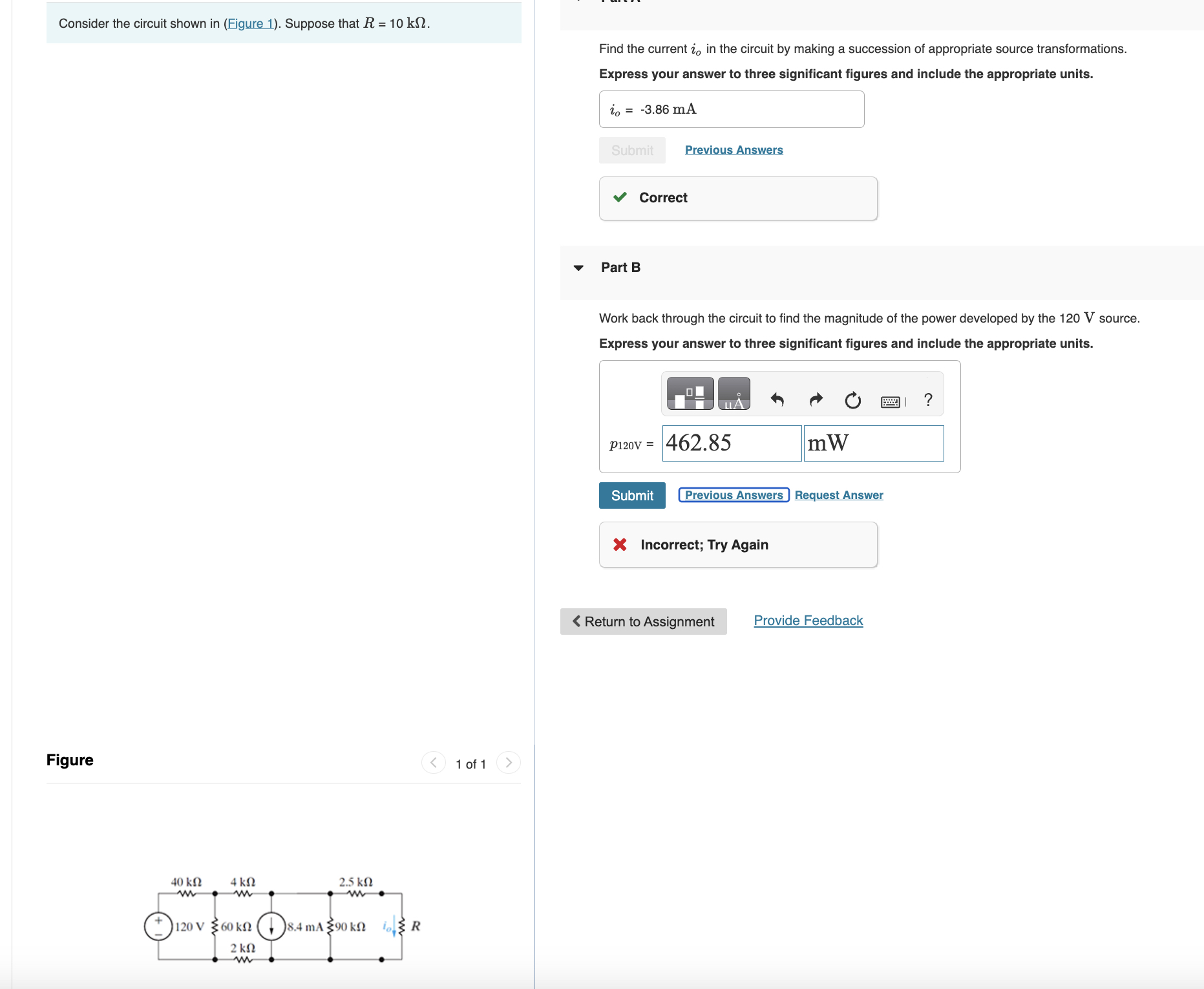 Solved Consider the circuit shown in (Figure 1). ﻿Suppose | Chegg.com