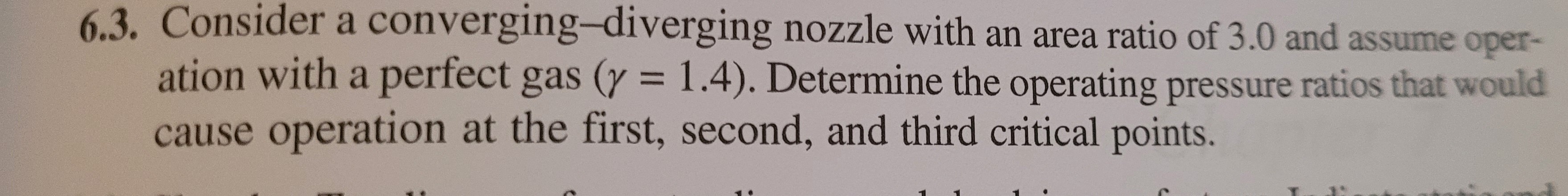 Solved 6.3. ﻿Consider a converging-diverging nozzle with an | Chegg.com