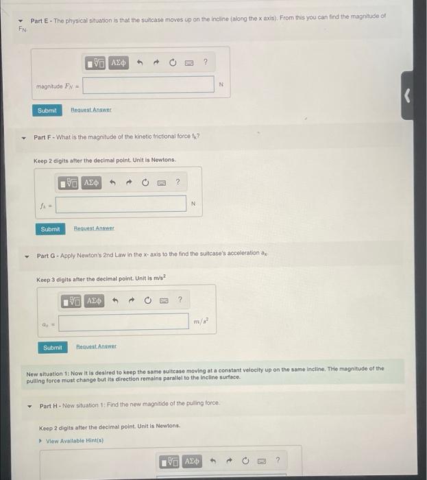 Solved Learning Goal: Application of Newton's Laws including | Chegg.com