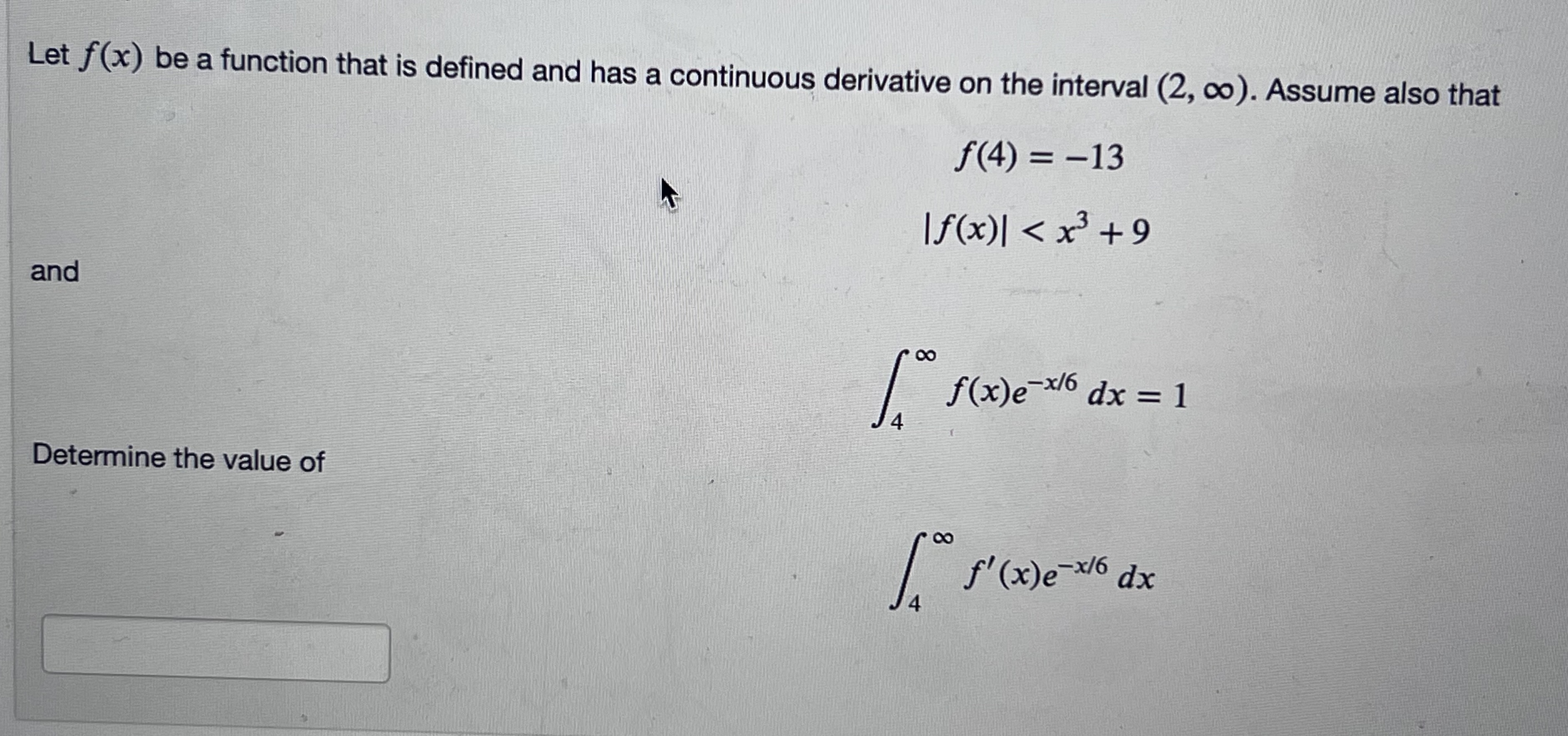 Solved Let f(x) ﻿be a function that is defined and has a | Chegg.com