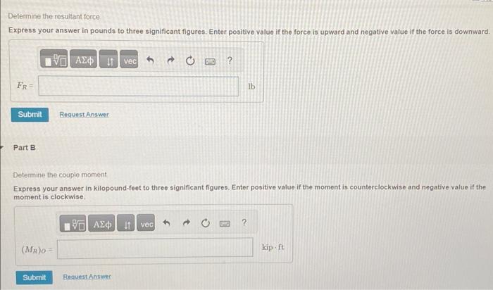 Solved Replace the loading (Figure 1) by an equivalent | Chegg.com