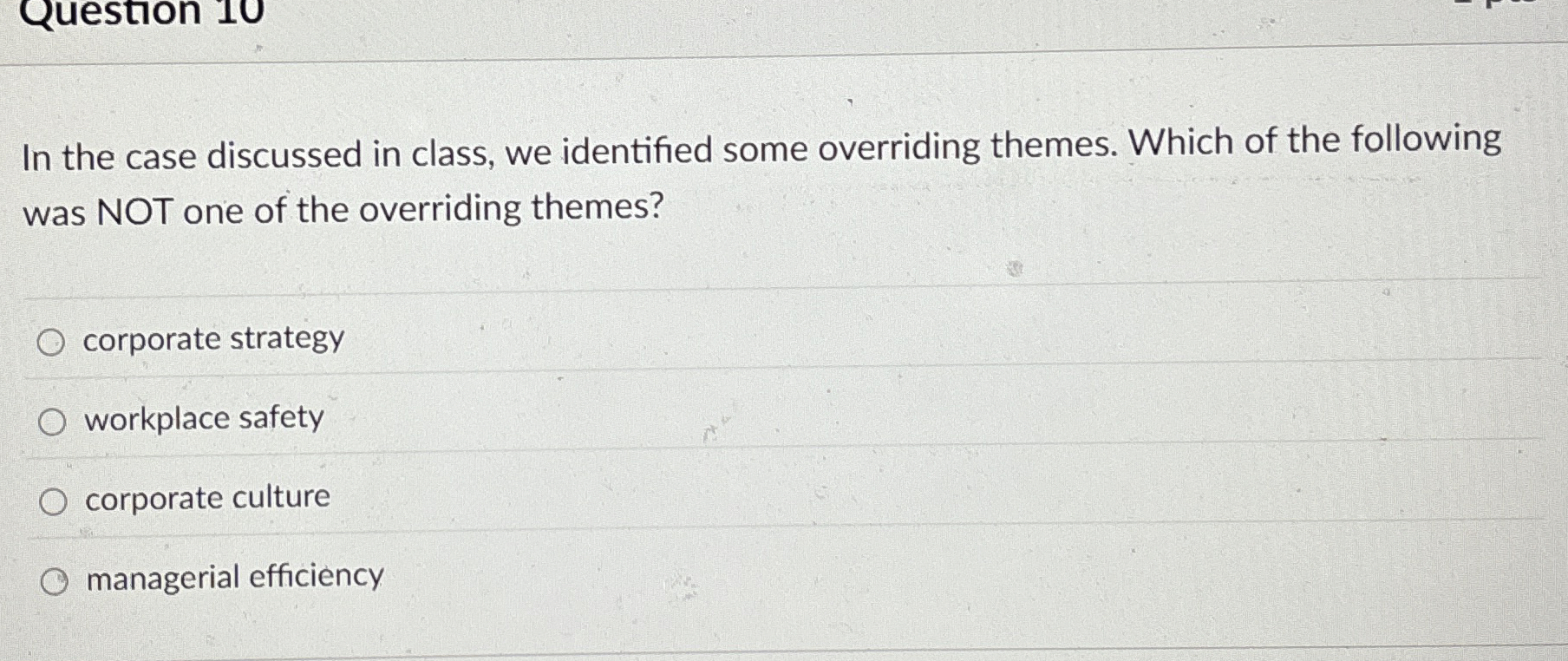 Solved In the case discussed in class, we identified some | Chegg.com