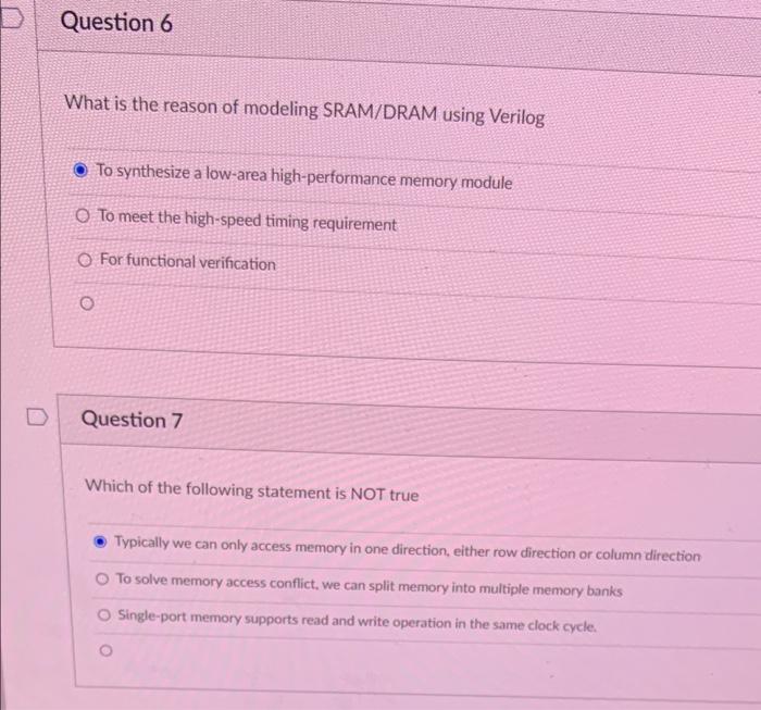 Solved What is the reason of modeling SRAM/DRAM using | Chegg.com