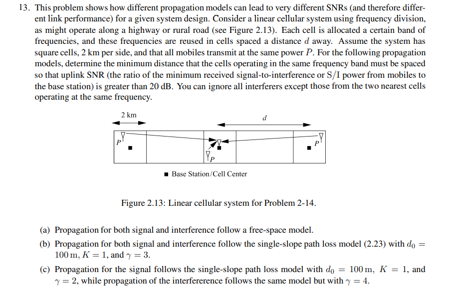 Solved This problem shows how different propagation models | Chegg.com