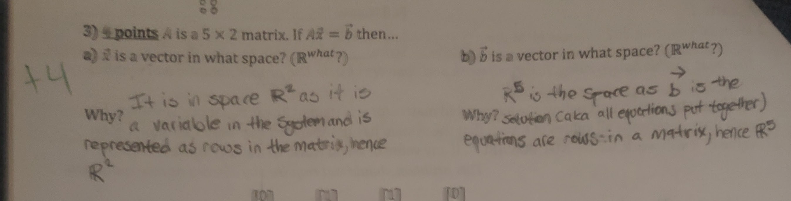 Solved points A ﻿is a 5×2 ﻿matrix. If Avec(x)=vec(b) | Chegg.com