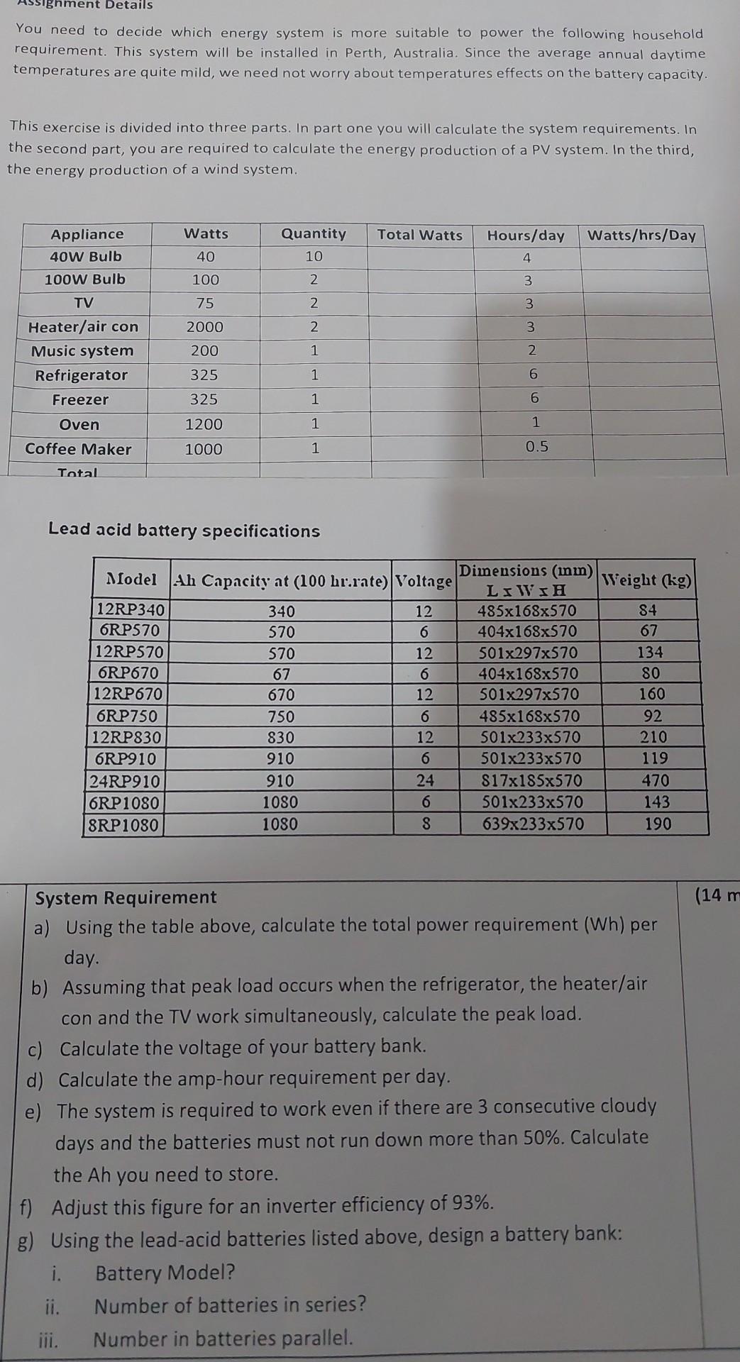 Solved Assignment Details You need to decide which energy | Chegg.com