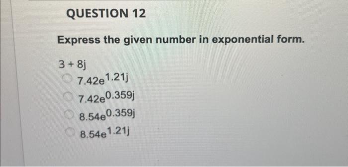 Solved Express the given number in exponential form. | Chegg.com