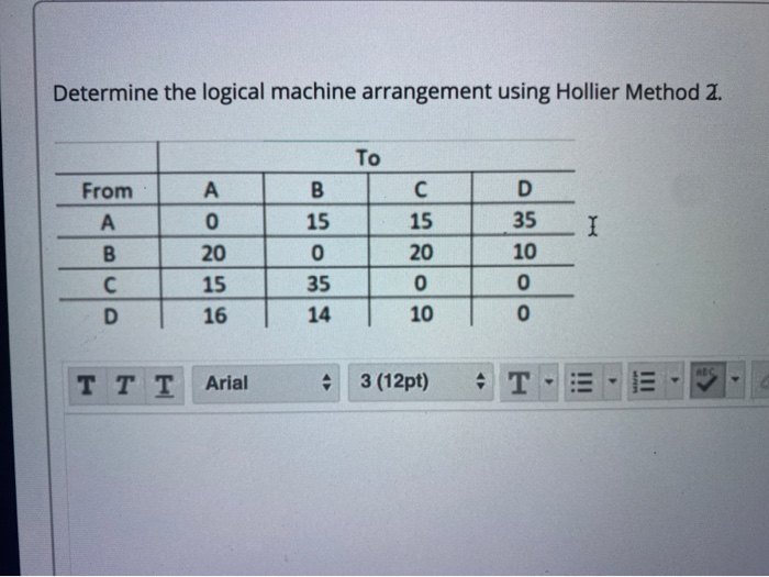 Solved Determine the logical machine arrangement using | Chegg.com