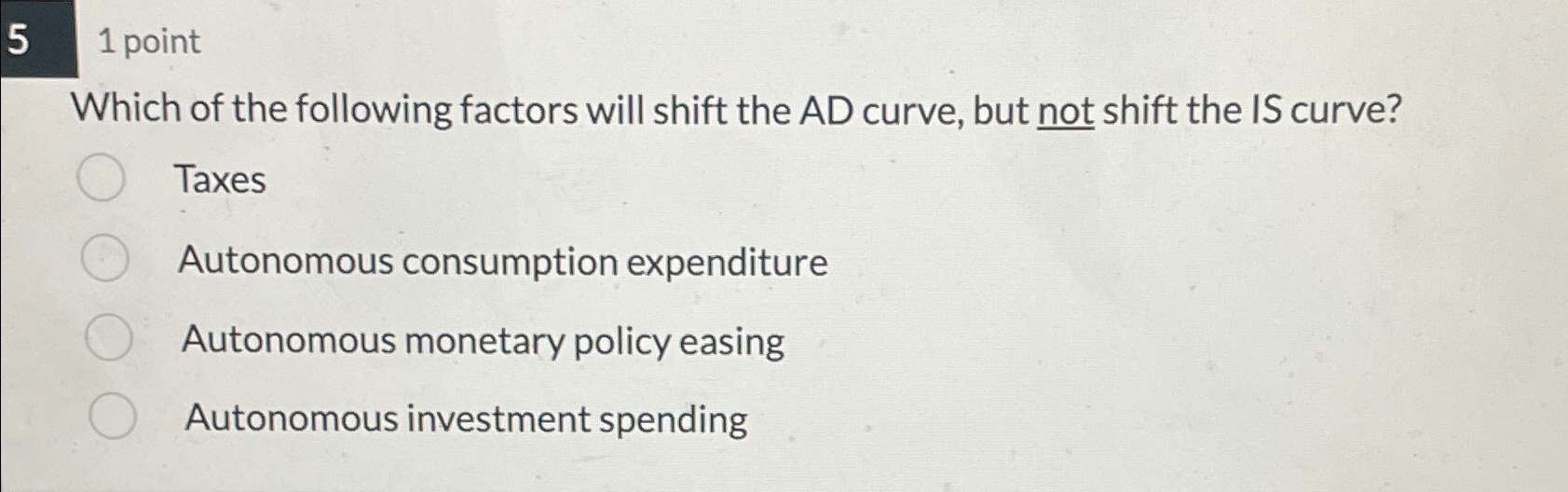 Solved 51 ﻿pointWhich of the following factors will shift | Chegg.com