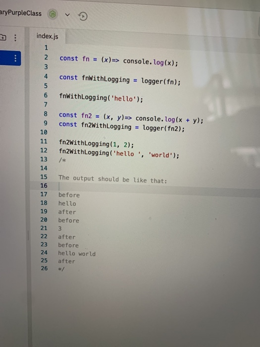 Solved i need to write a logger function. It takes a | Chegg.com