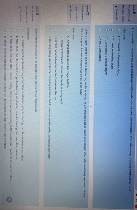 Solved Question 11 A person with chronic pain may be | Chegg.com