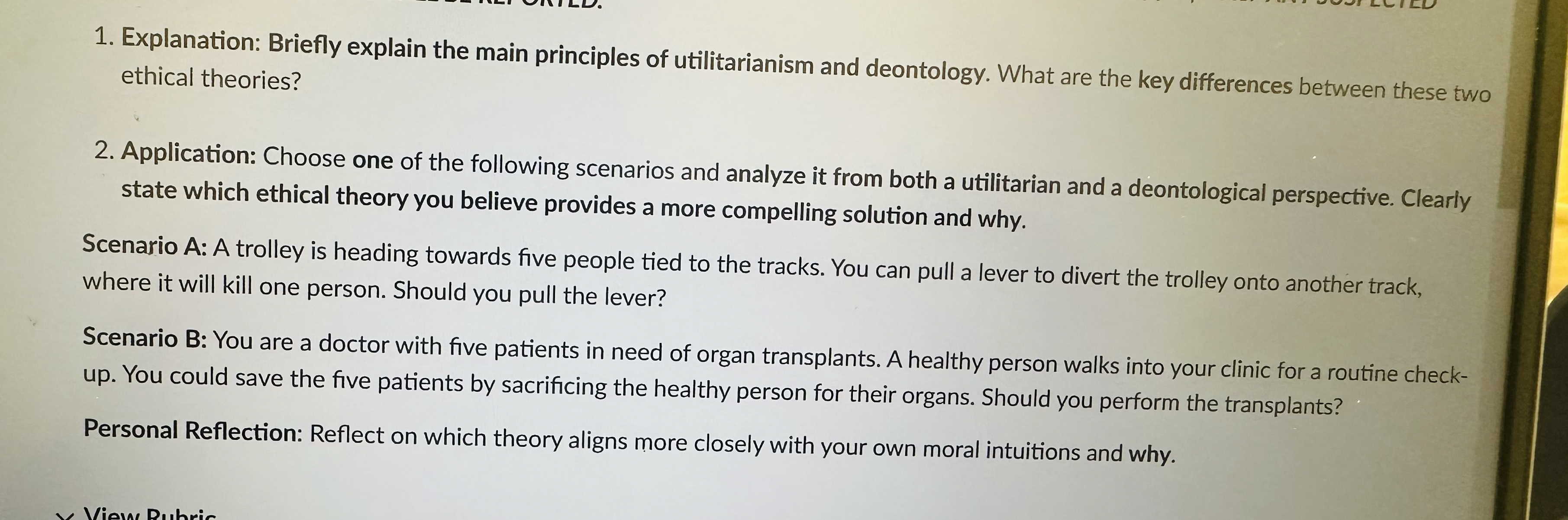 Solved Explanation: Briefly explain the main principles of | Chegg.com