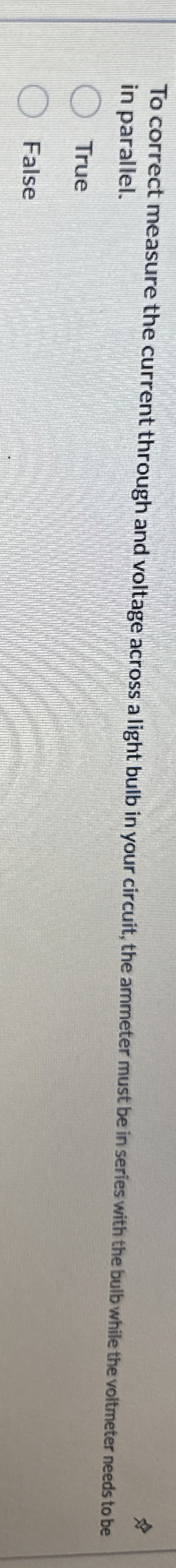 Solved To correct measure the current through and voltage | Chegg.com