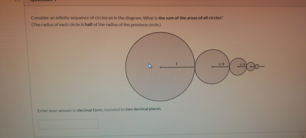 Solved Consider an infinite sequence of circles as in the | Chegg.com