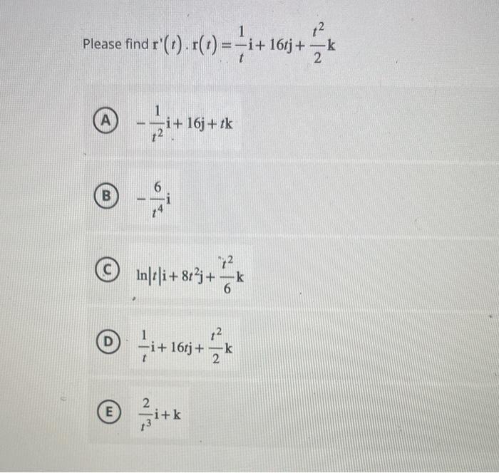 Solved Please evaulate (if possible) the vector-valued | Chegg.com