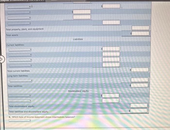 Solved Multiple-step income statement and balance sheet The | Chegg.com
