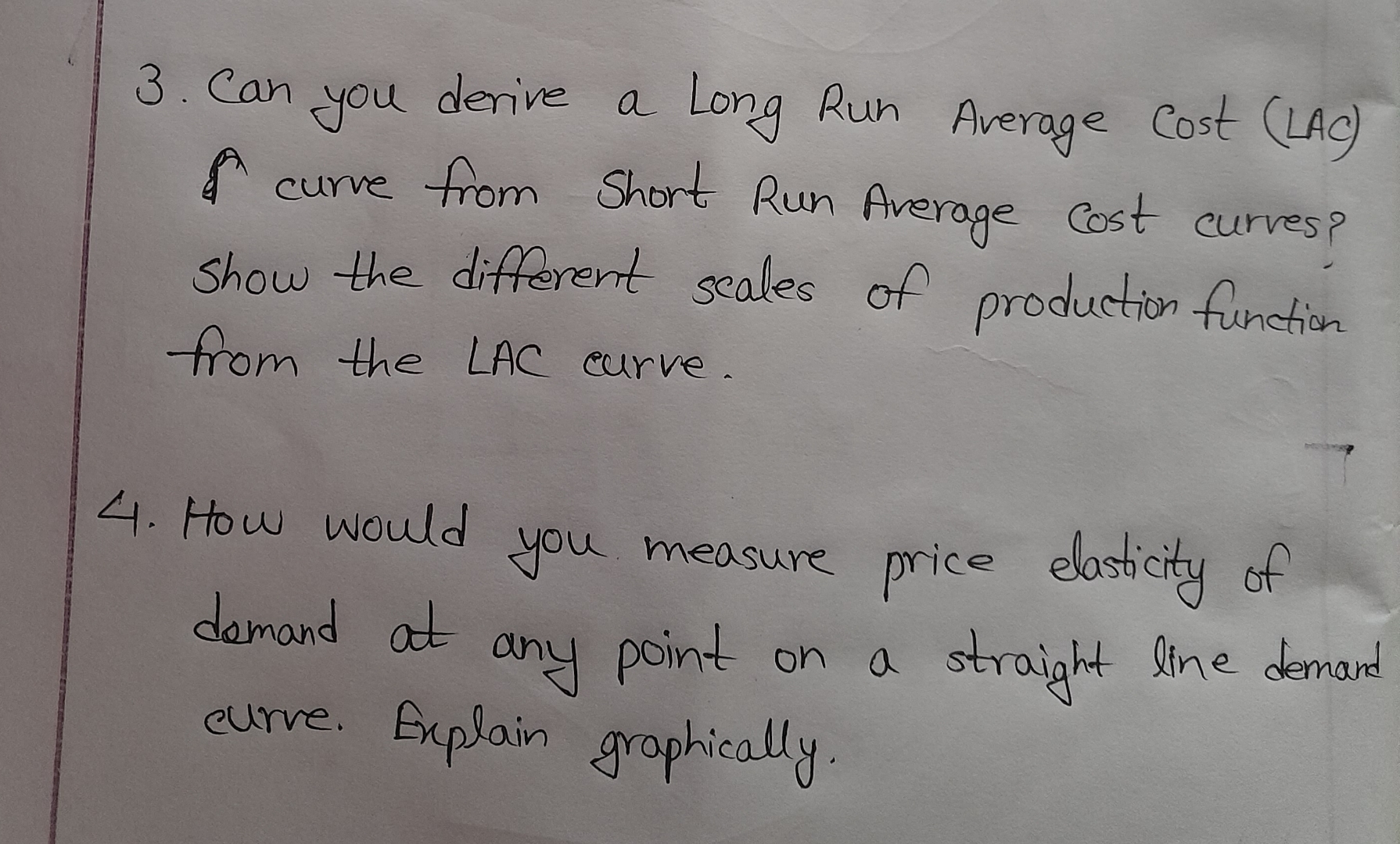 Solved draw the graph of each question in hand written | Chegg.com