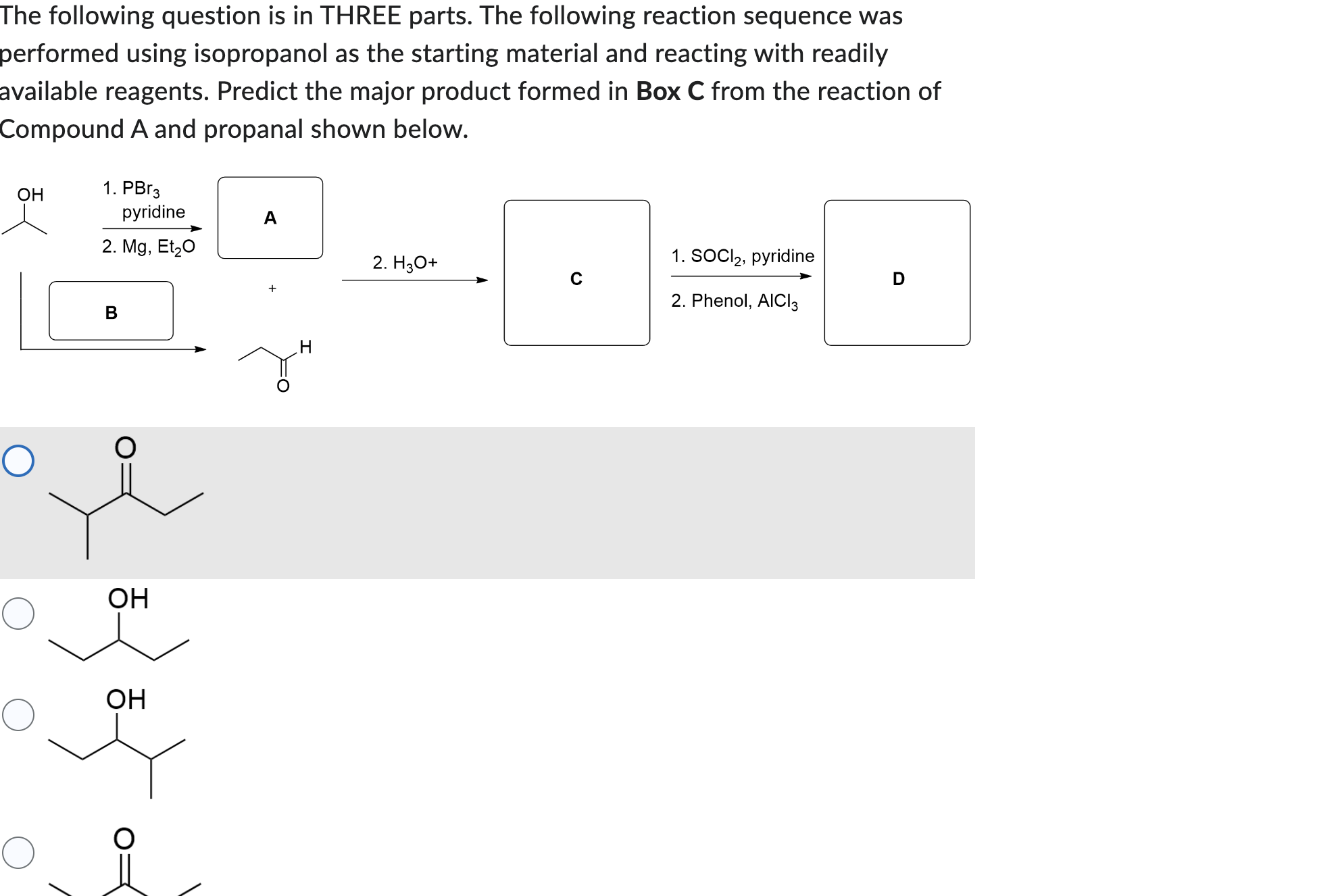 Solved The following question is in THREE parts. The | Chegg.com