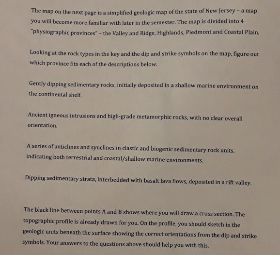 Solved Part 1 Horizontal strata The map on the next page | Chegg.com