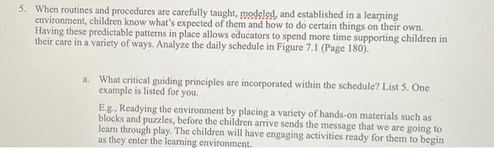 Solved When routines and procedures are carefully taught, | Chegg.com