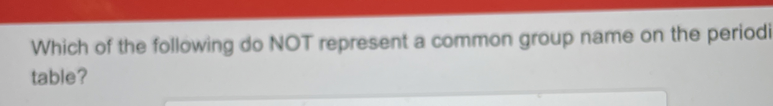 Solved Which of the following do NOT represent a common | Chegg.com
