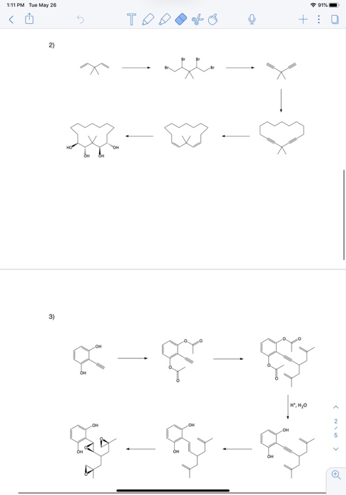 Solved Synthetic Practice: write the reagents you would need | Chegg.com